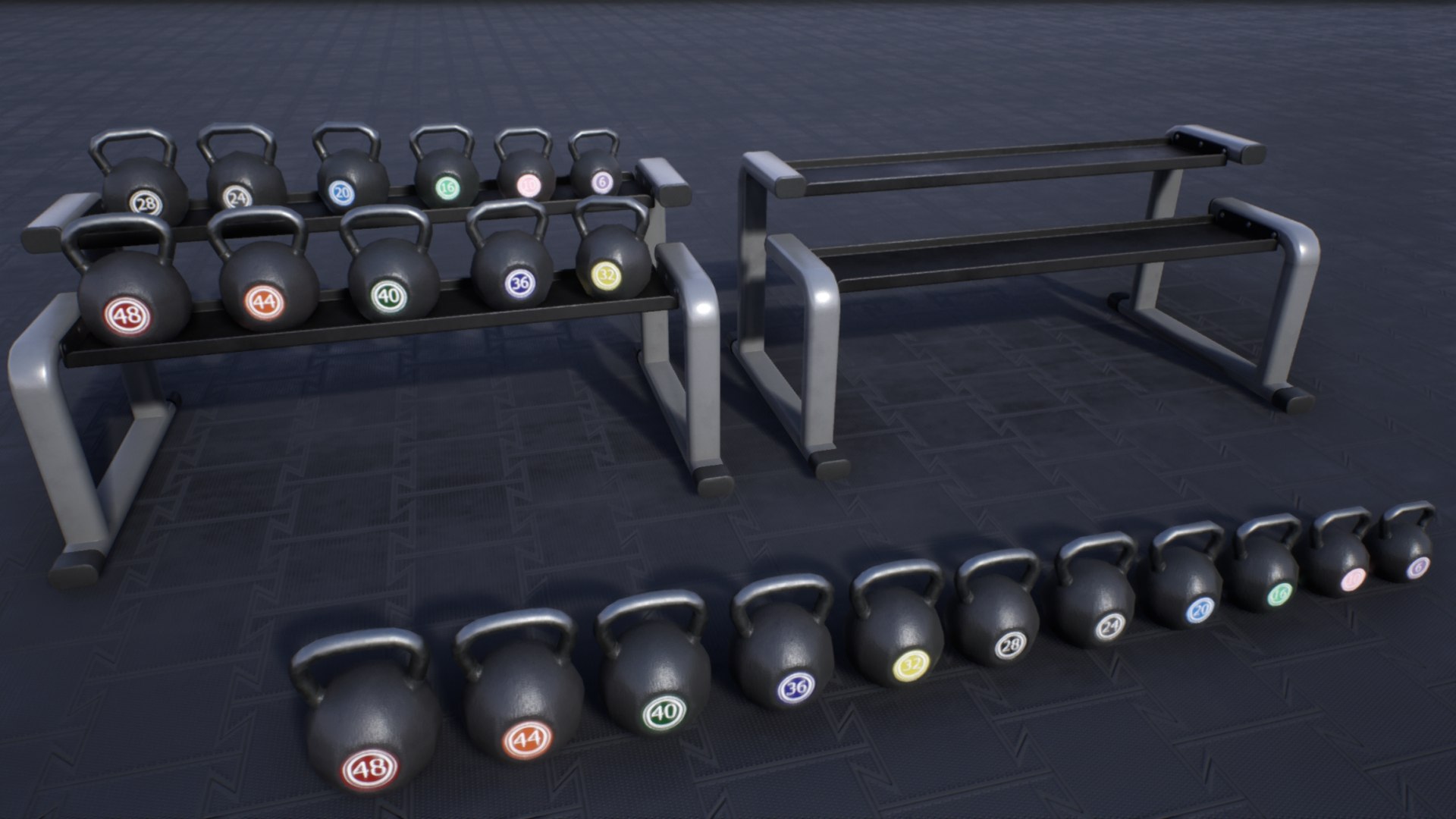Pbr Gym Props Pack 3D Model - TurboSquid 1369220