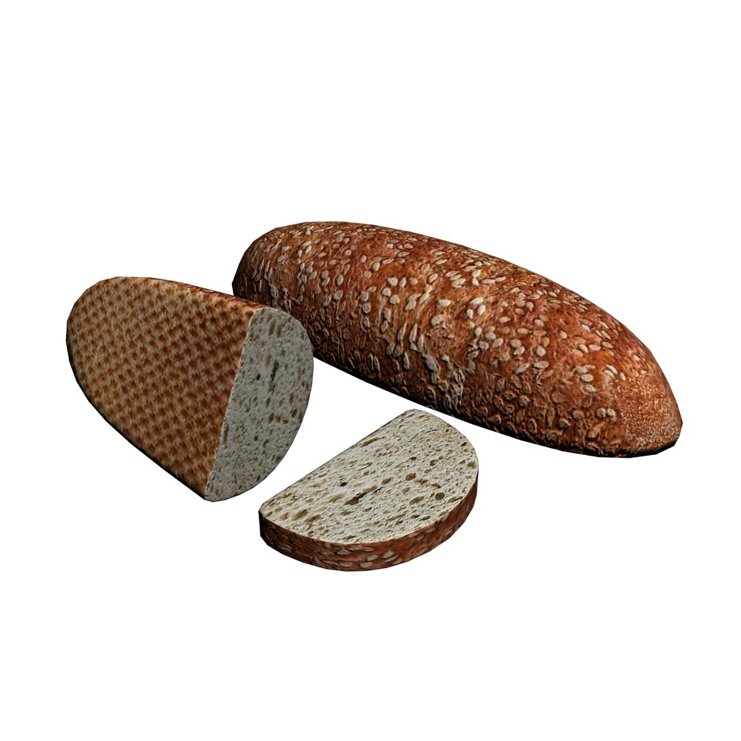 3D Model Bread Food - TurboSquid 1660587