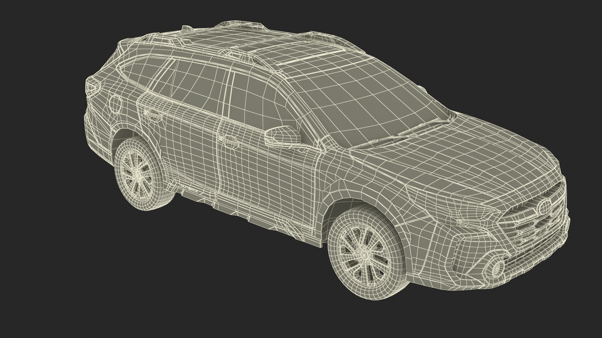 White Subaru Outback 2025 Dirty Rigged 3D - TurboSquid 2364962