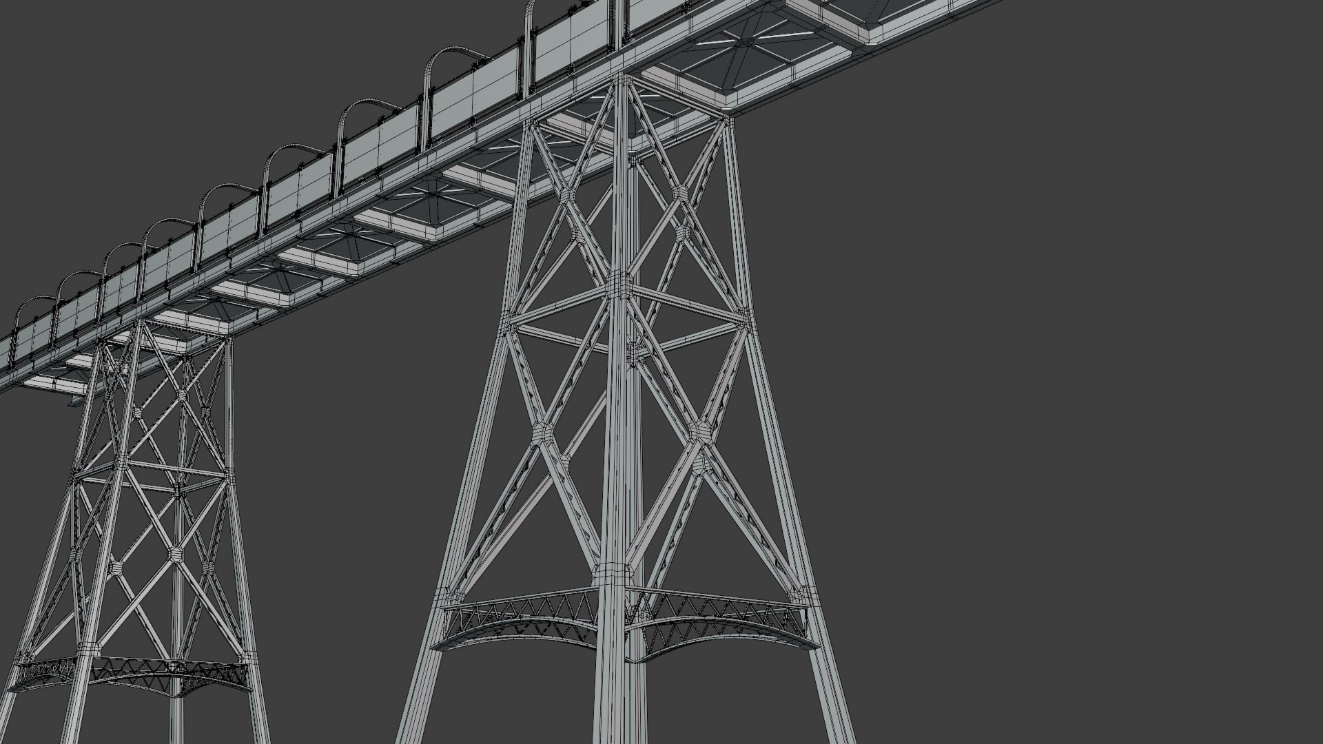 3D Pedestrian Bridge PBR II - TurboSquid 2242979