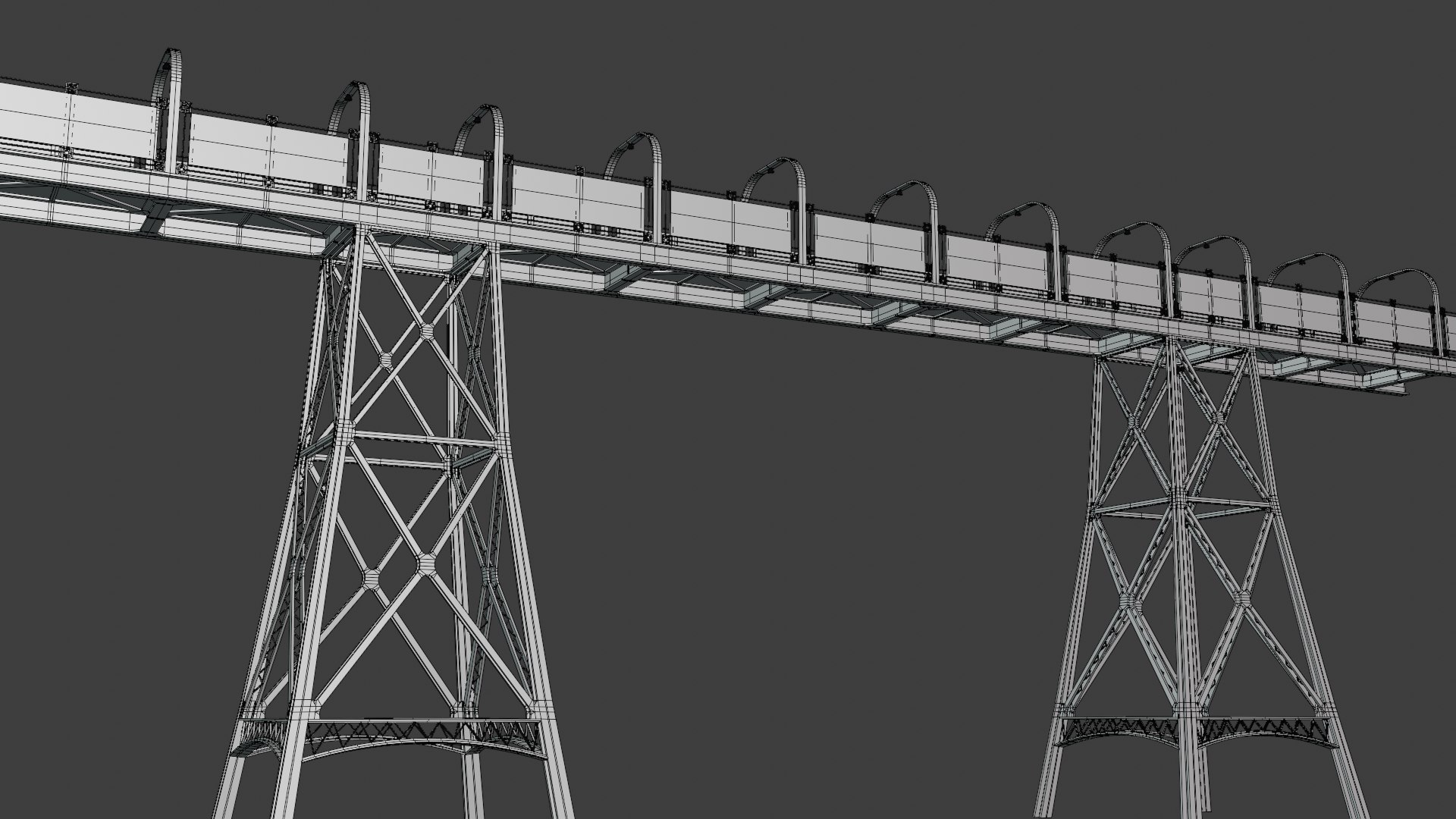 3D Pedestrian Bridge PBR II - TurboSquid 2242979