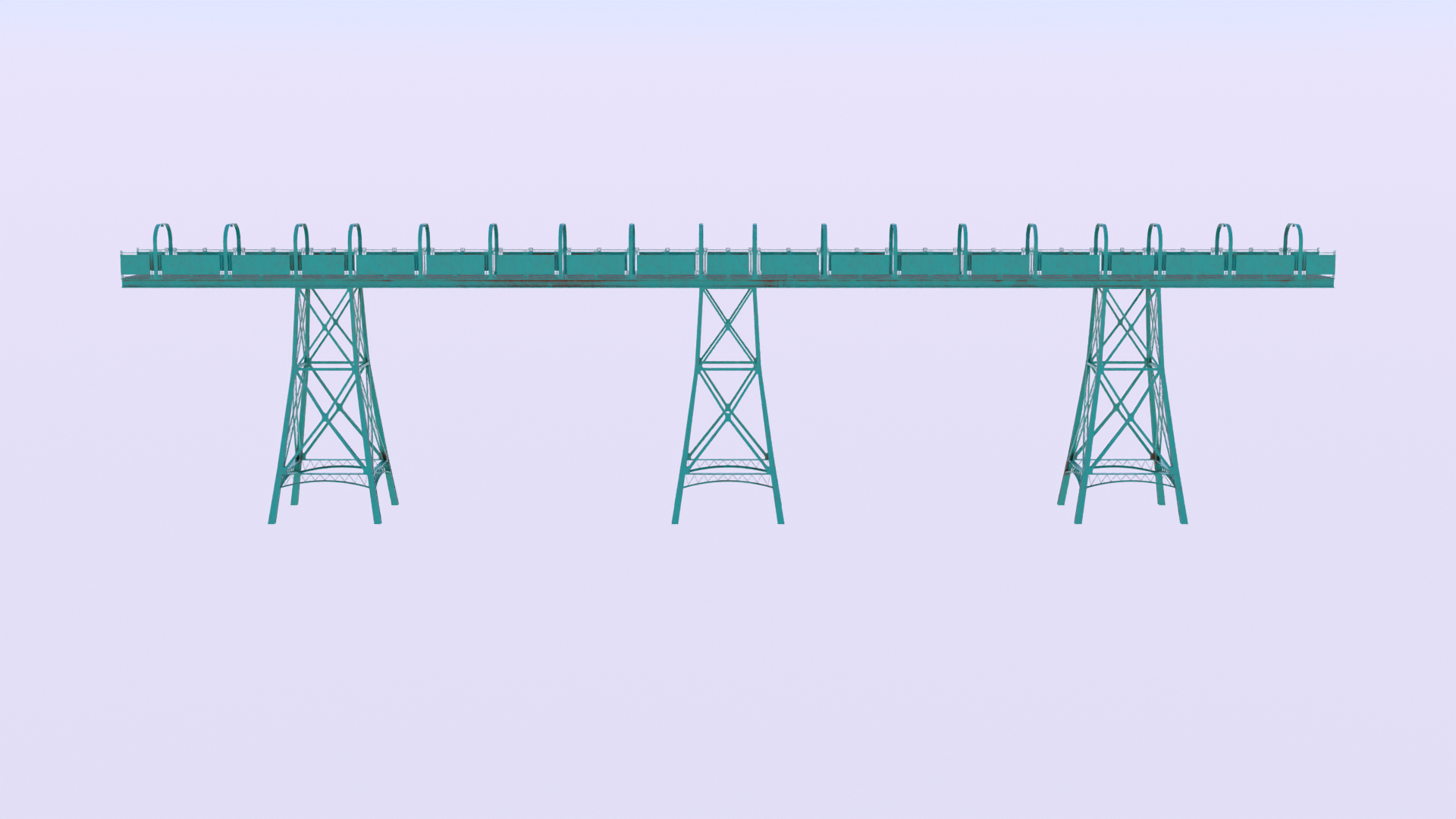 3D Pedestrian Bridge PBR II - TurboSquid 2242979
