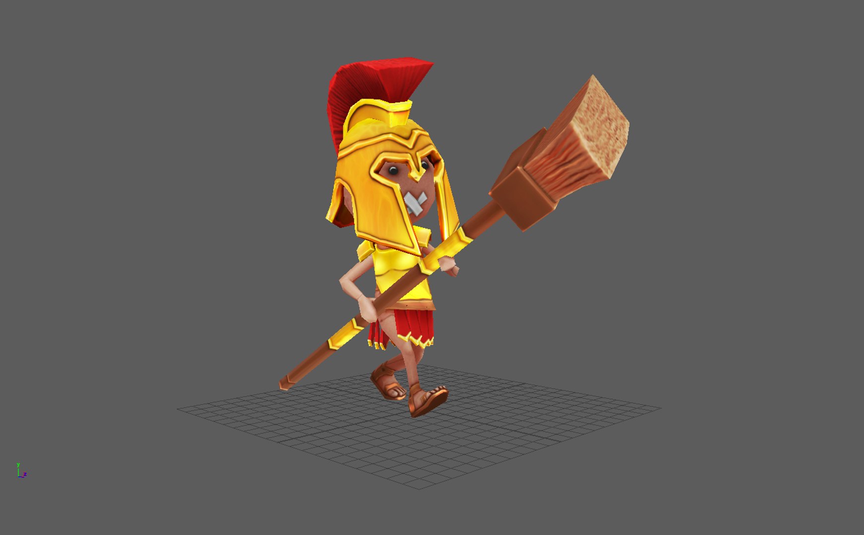 3D gladiator character animations model - TurboSquid 1633441