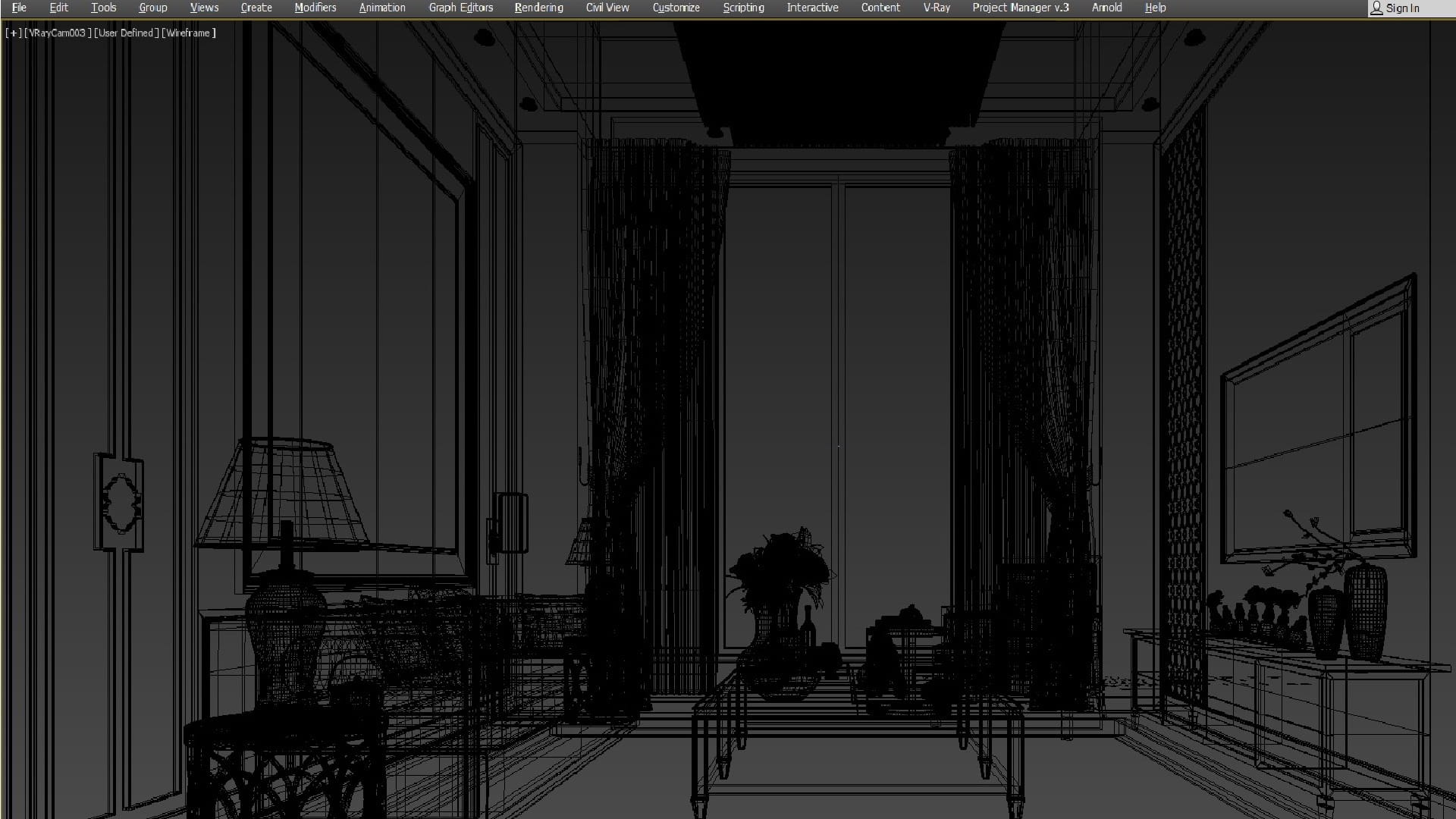 3D Post Modern Living Room - TurboSquid 2024025