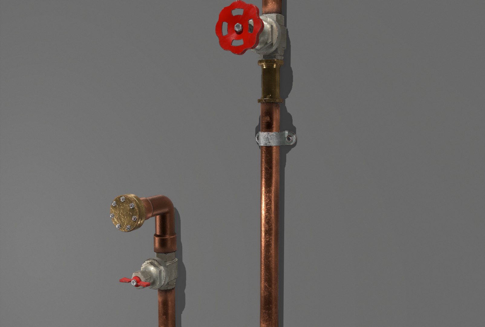 3D Water Pipes - TurboSquid 1532175