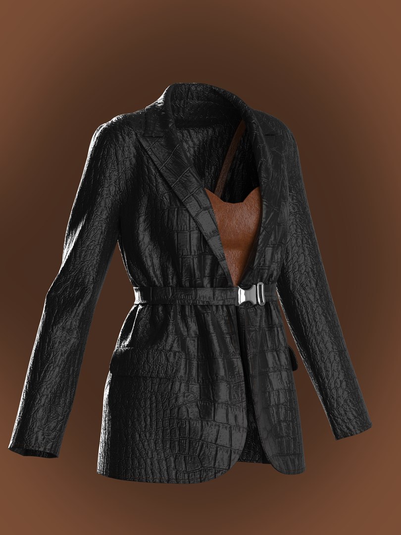 3D LEATHER DRESS Model - TurboSquid 2016987