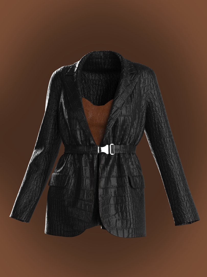 3D LEATHER DRESS Model - TurboSquid 2016987