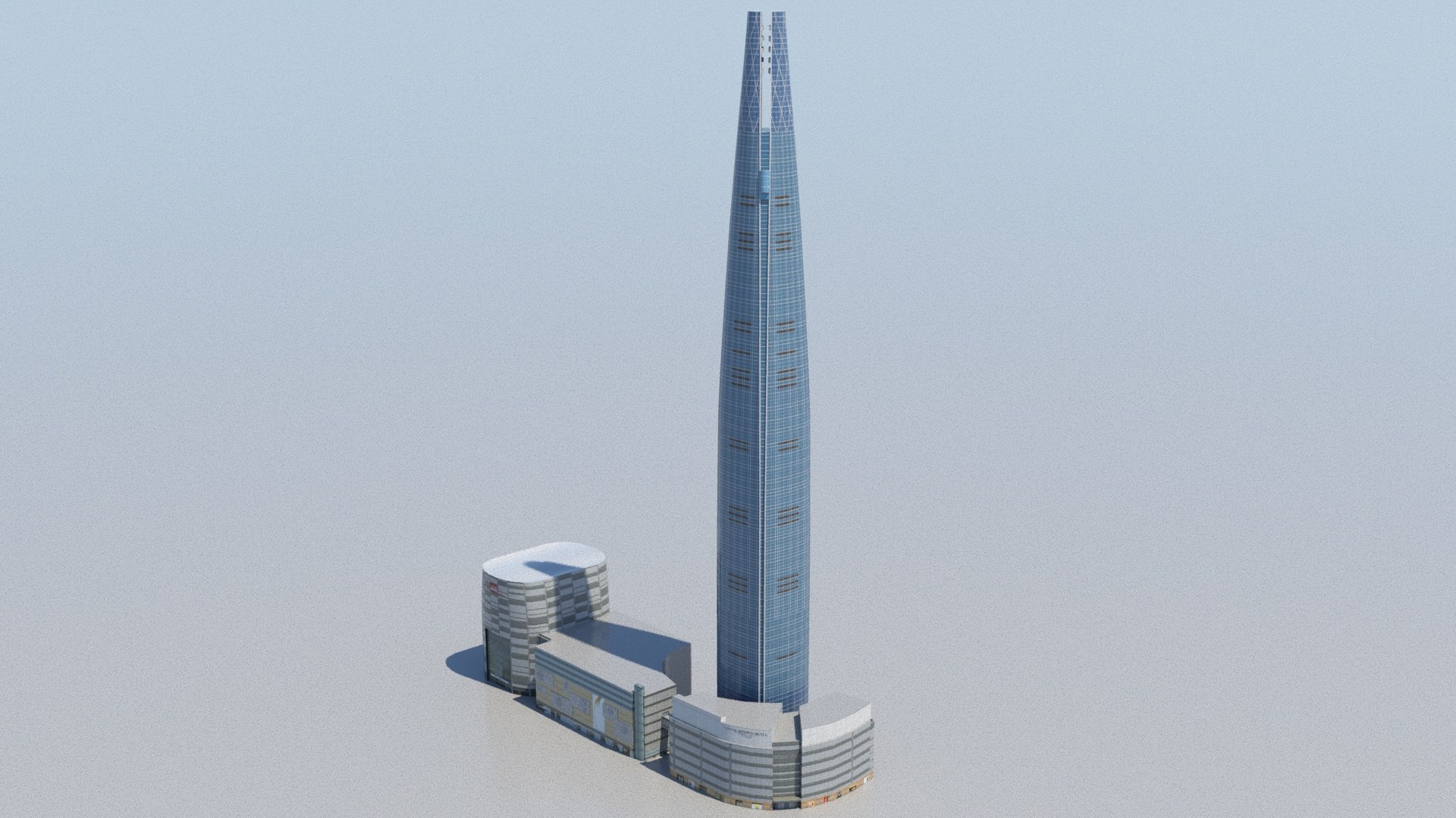 3D Lotte World Tower Model - TurboSquid 2246300