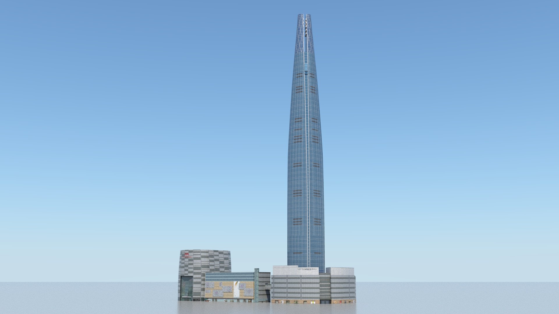 3D Lotte World Tower Model - TurboSquid 2246300