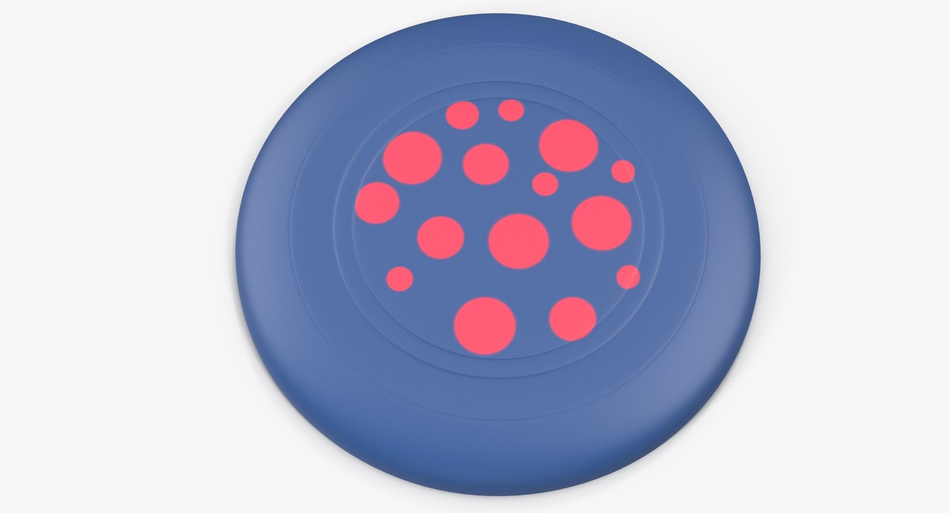 3d model frisbee dots