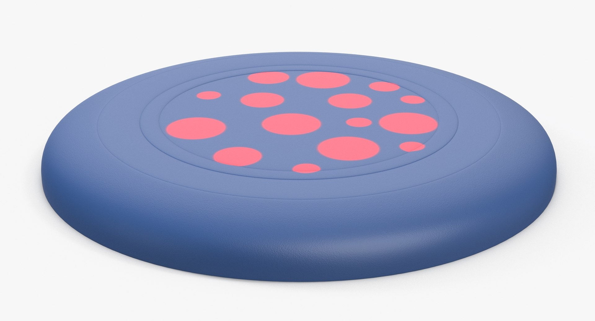 3d model frisbee dots