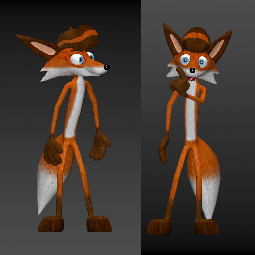 3d Model Fox Character Productions
