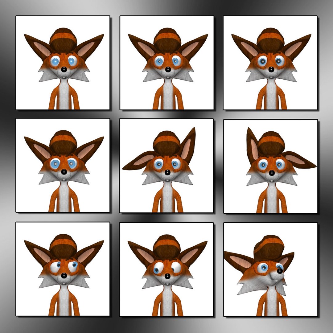 3d Model Fox Character Productions