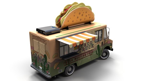 3D Taco Foodtruck PBR model - TurboSquid 1853115