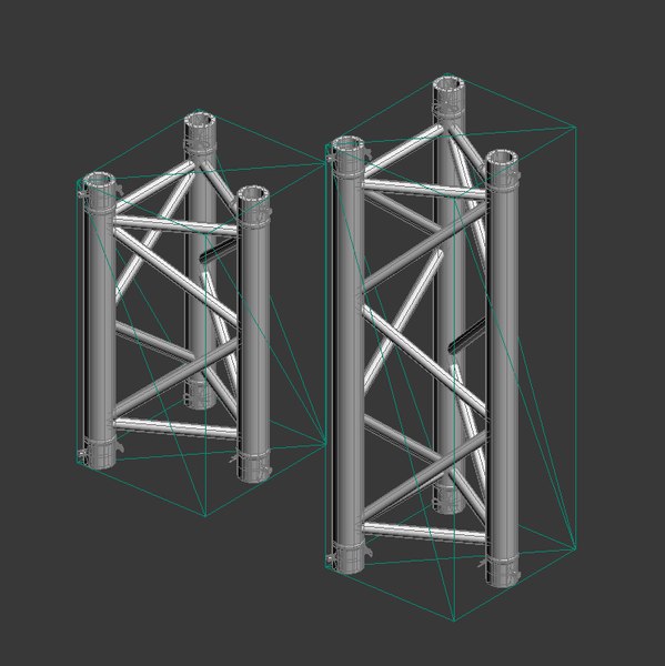 3ds max truss eurotruss parts
