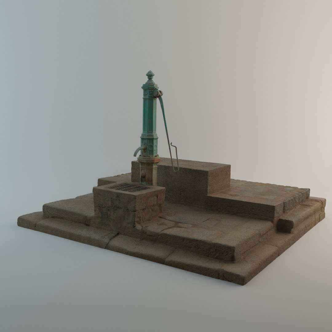 3d Scanned Water Pump Model