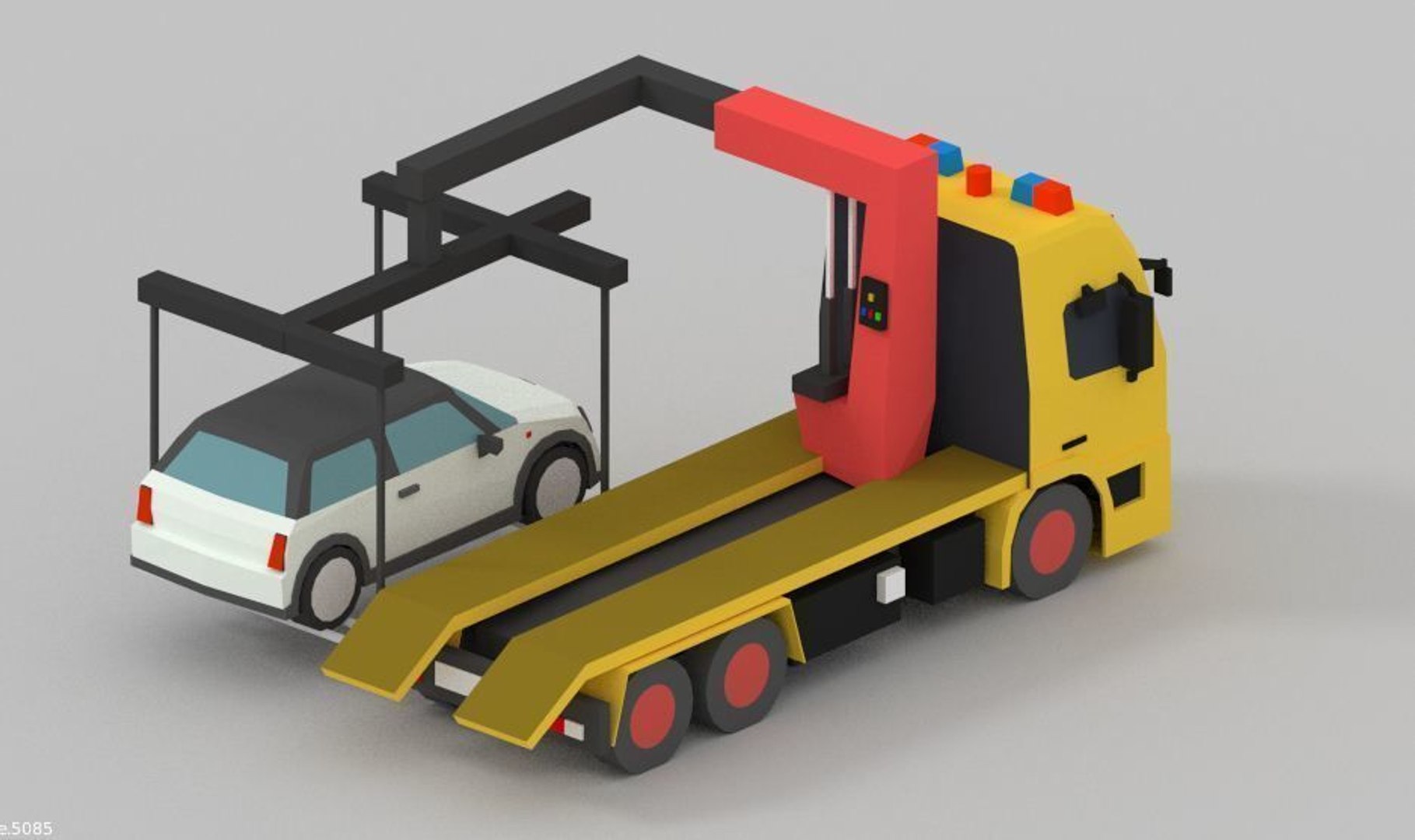 3D Tow Truck - TurboSquid 1426668