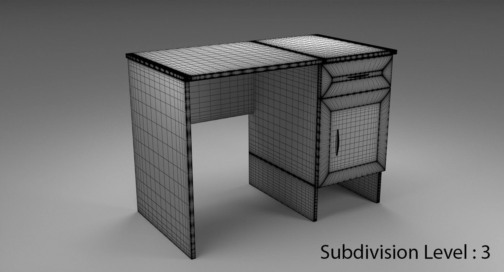 Desk 3D Model - TurboSquid 1176628