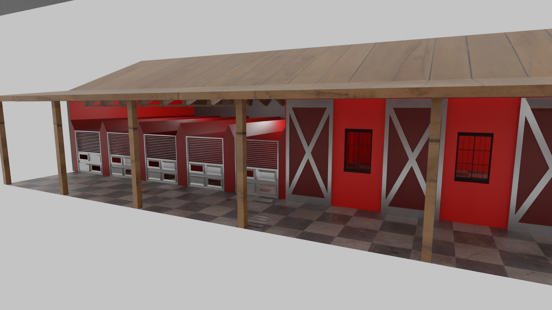 3D Horse Stable - TurboSquid 2159171