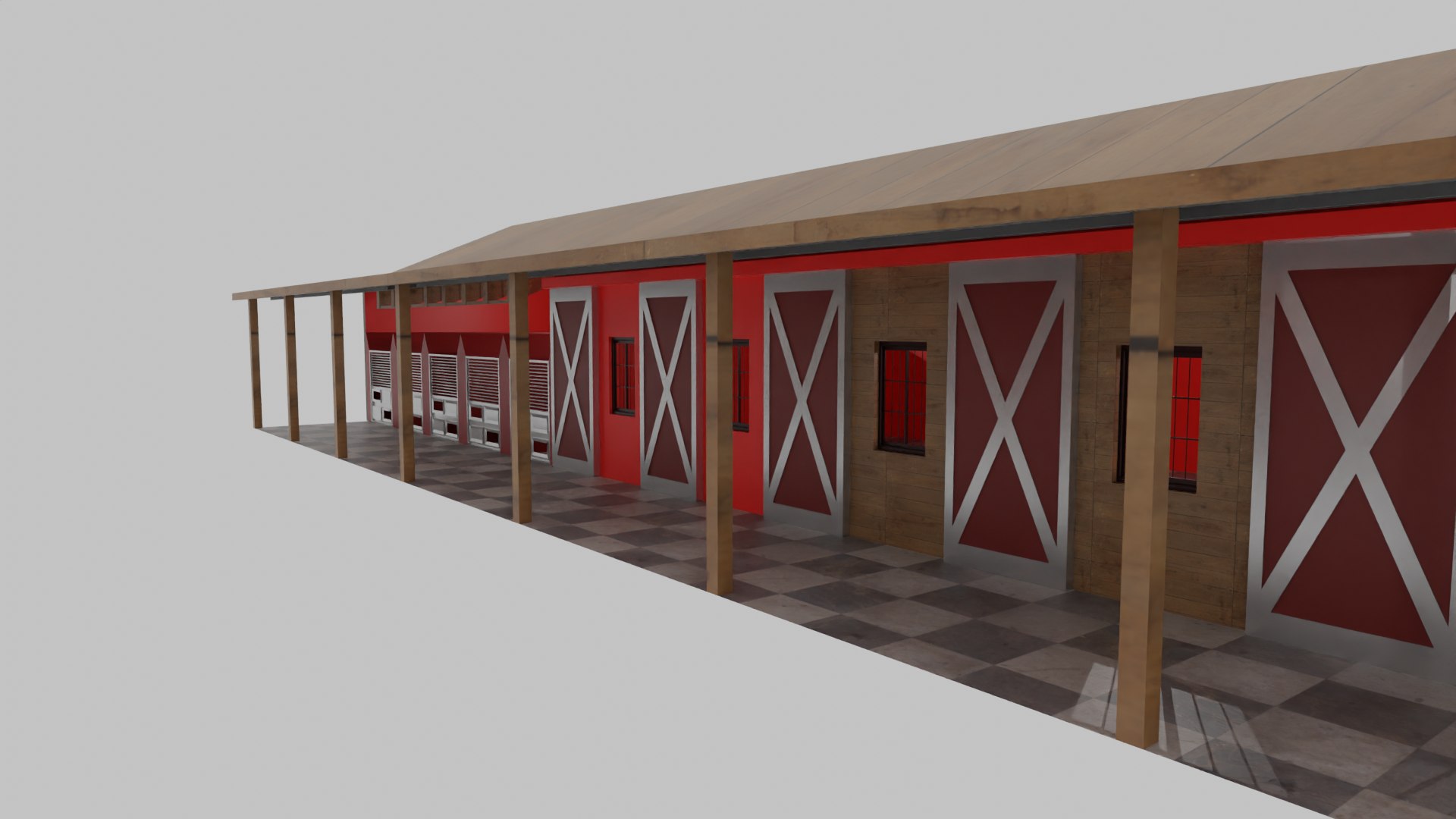 3D Horse Stable - TurboSquid 2159171