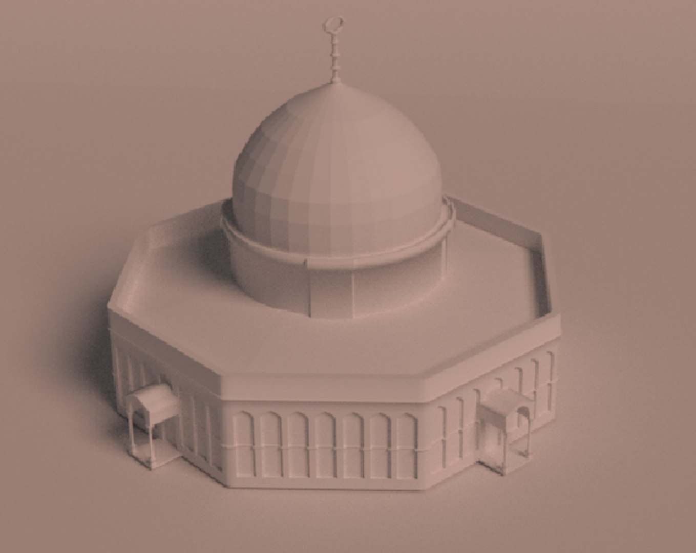 Al-aqsa Mosque 3D Model - TurboSquid 1245348