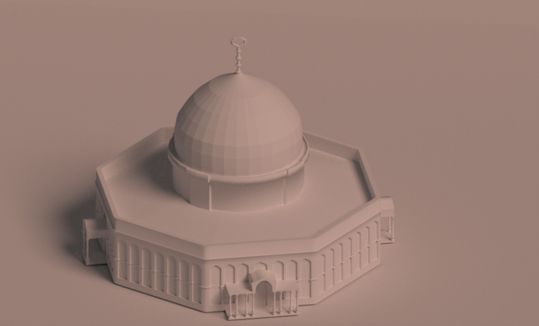 Al-aqsa Mosque 3D Model - TurboSquid 1245348
