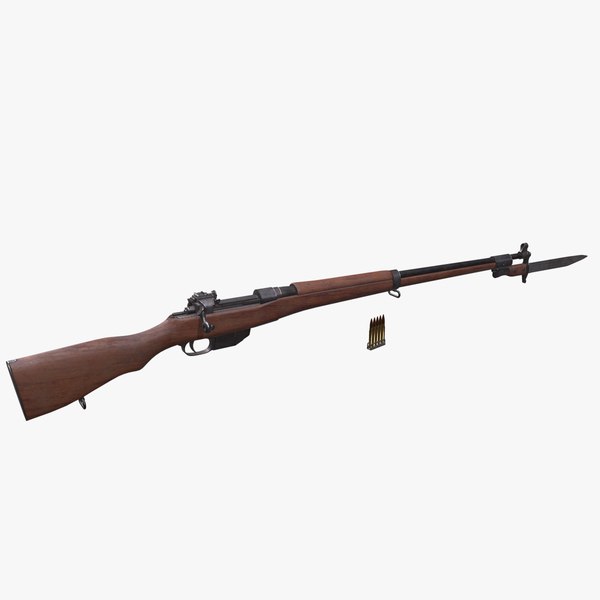 Ross Rifle MK3 Low-poly PBR 3D 모델 - TurboSquid 2008521