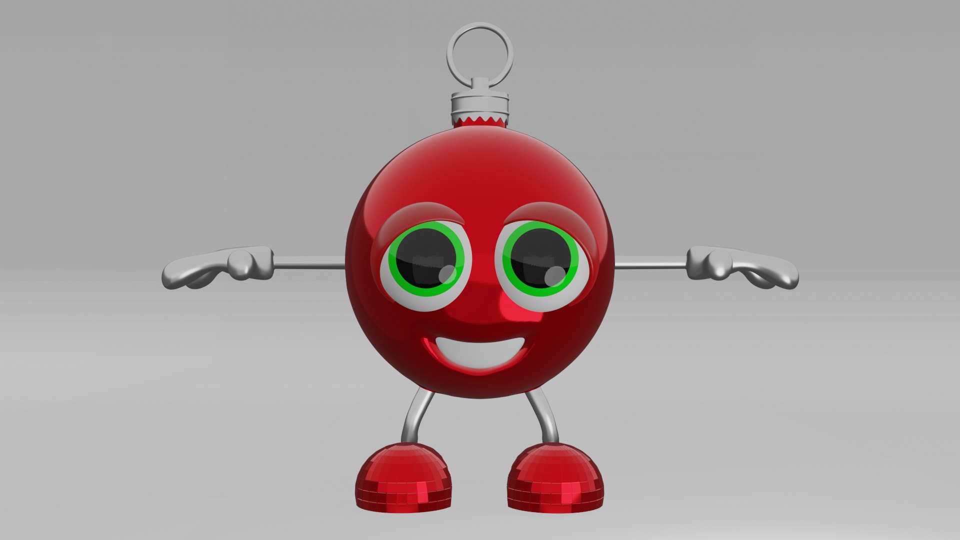 3D Cartoon Christmas Bauble Model - TurboSquid 2291578