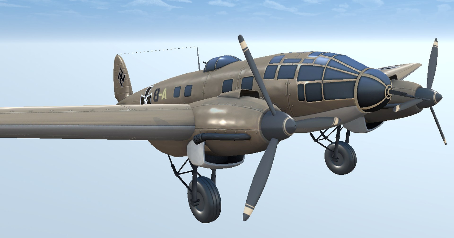 German Bomber Hand-painted 3D Model - TurboSquid 1690856