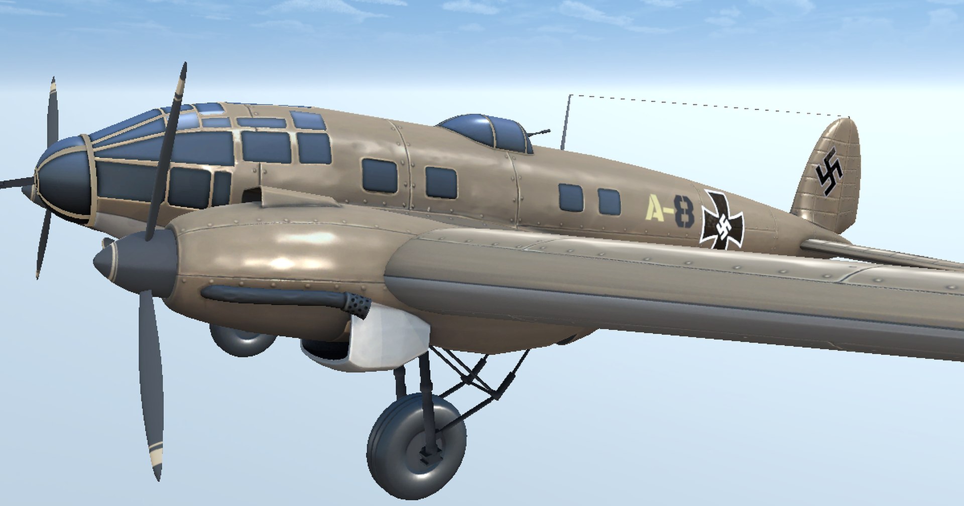 German Bomber Hand-painted 3D Model - TurboSquid 1690856