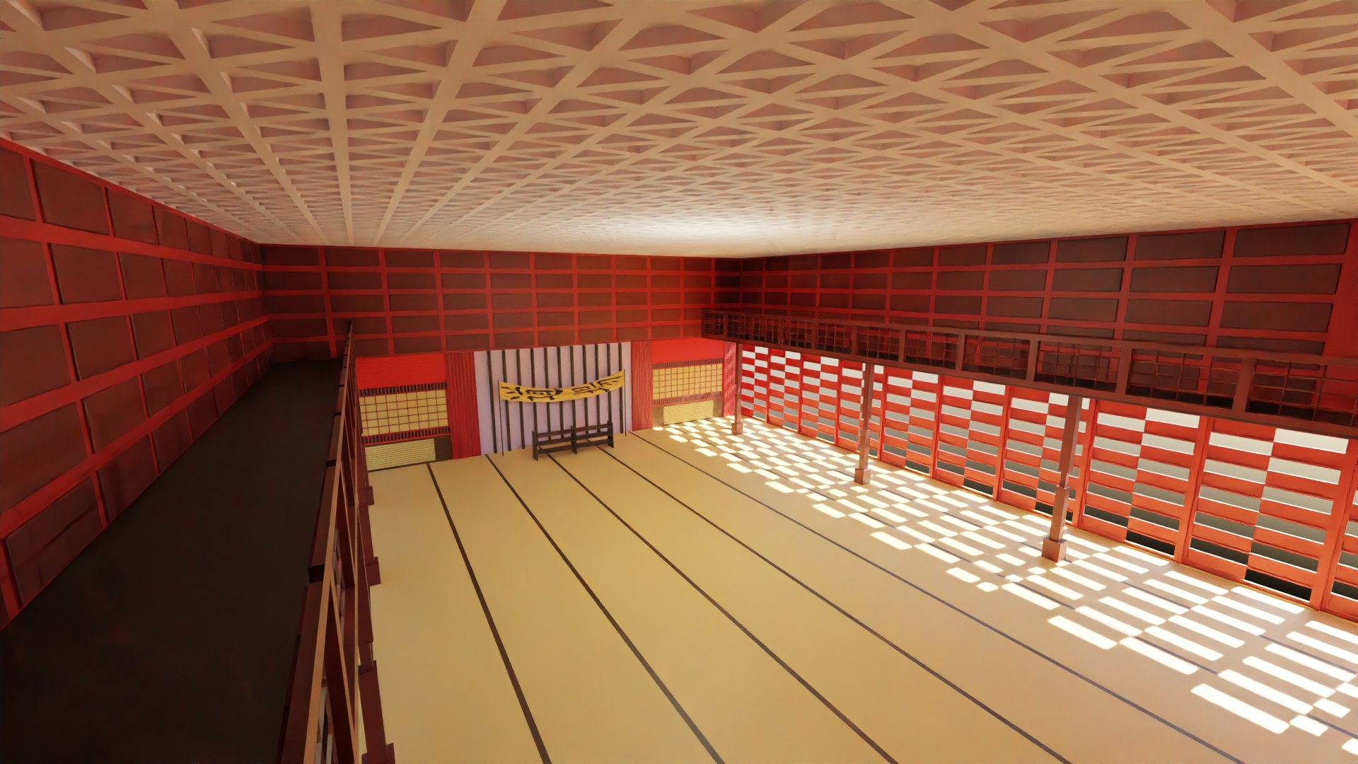 3D Dojo Fighting Hall - TurboSquid 2157971