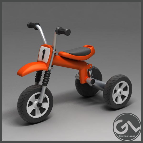 3d tricycle model