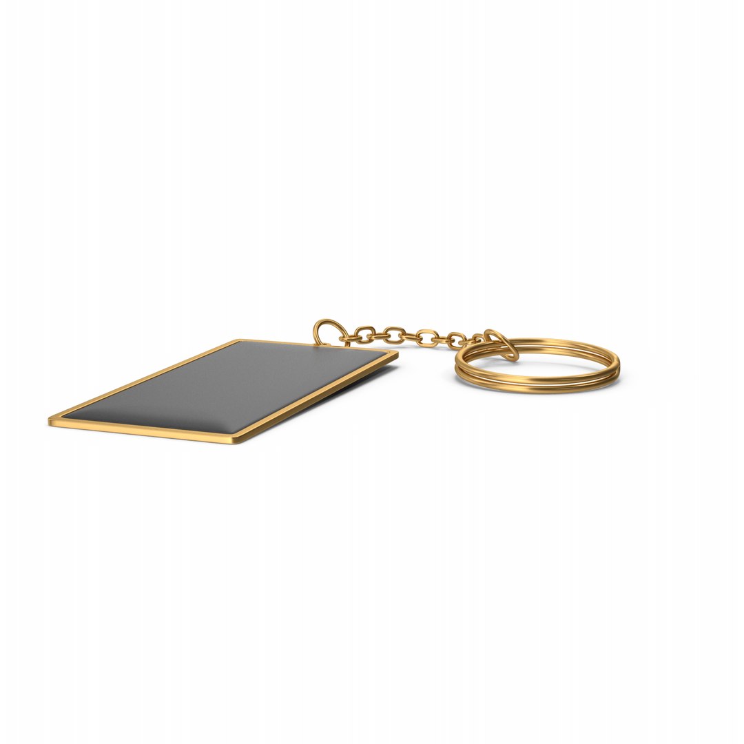Gold Keychain 3D - TurboSquid 2208659