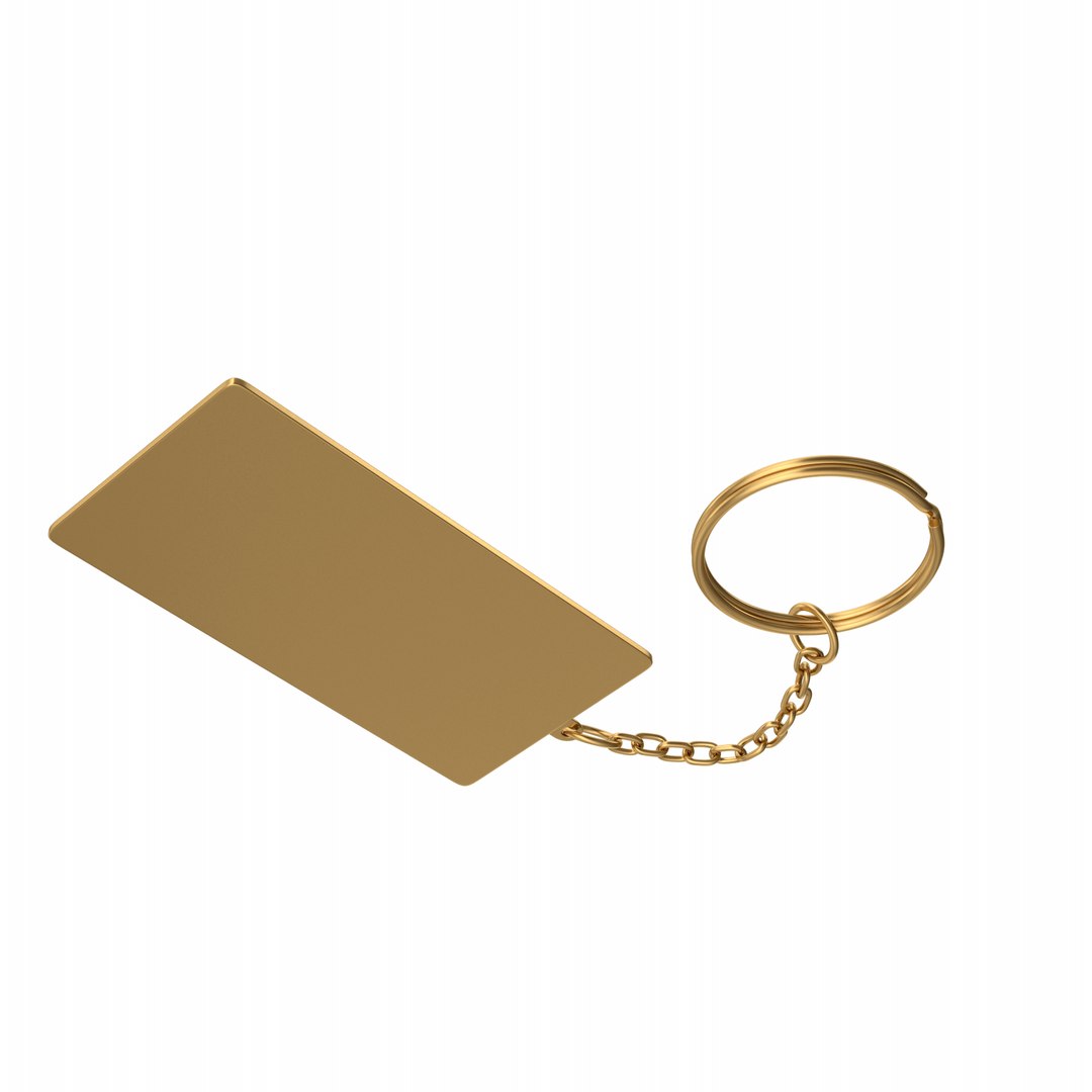 Gold Keychain 3D - TurboSquid 2208659
