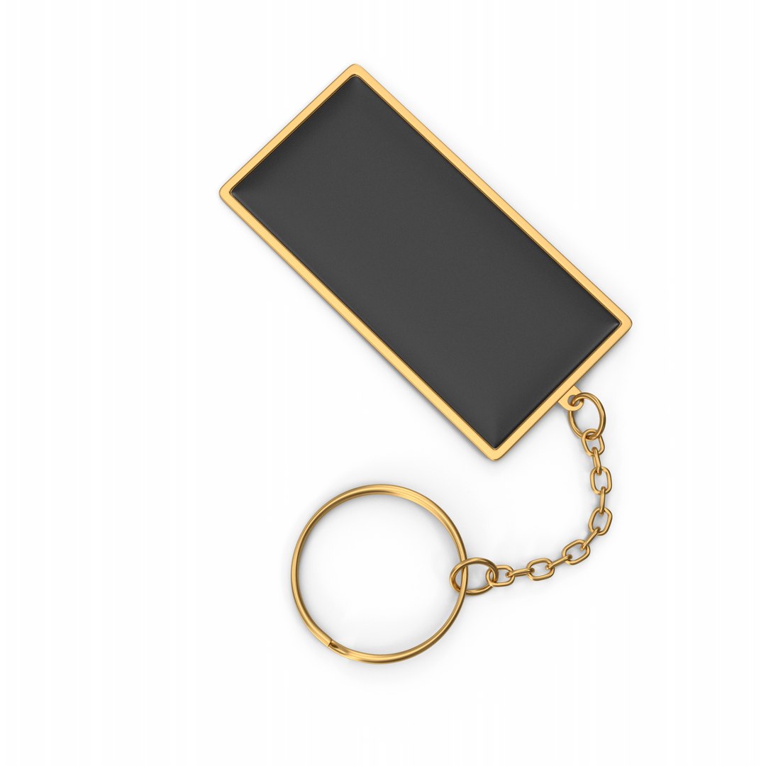 Gold Keychain 3D - TurboSquid 2208659