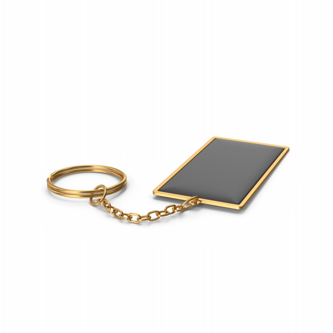 Gold Keychain 3D - TurboSquid 2208659