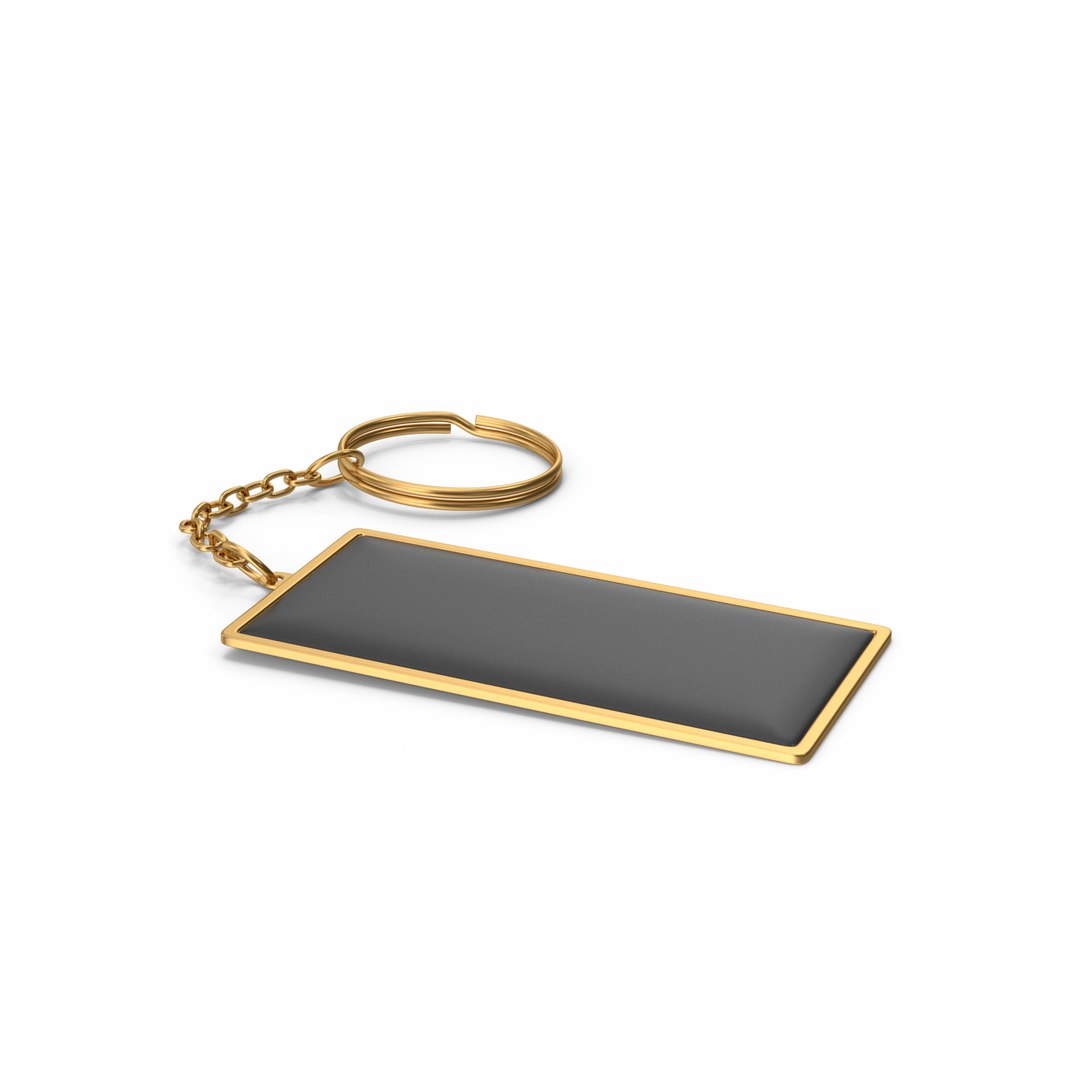 Gold Keychain 3D - TurboSquid 2208659