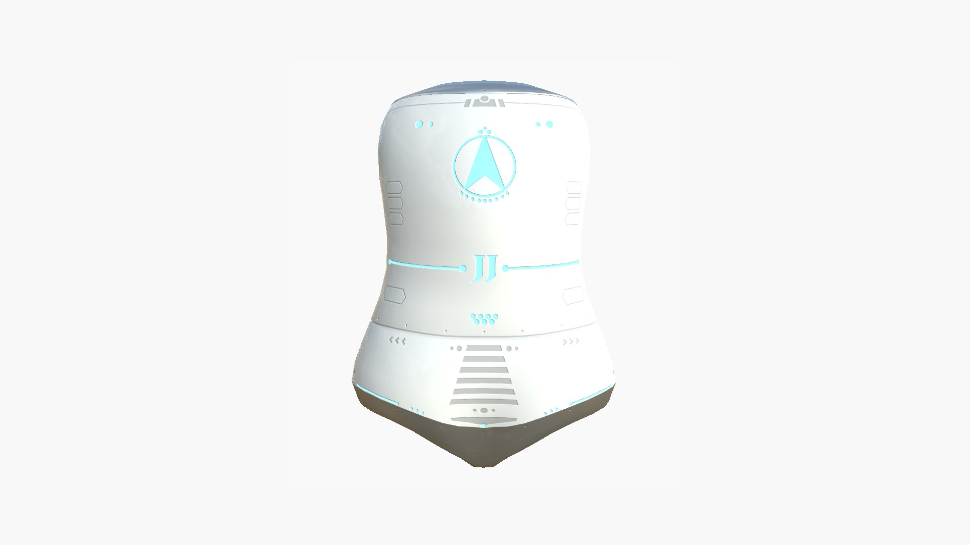 3D Jetpack J01 White Blue - SciFi Character Design - TurboSquid 1969766