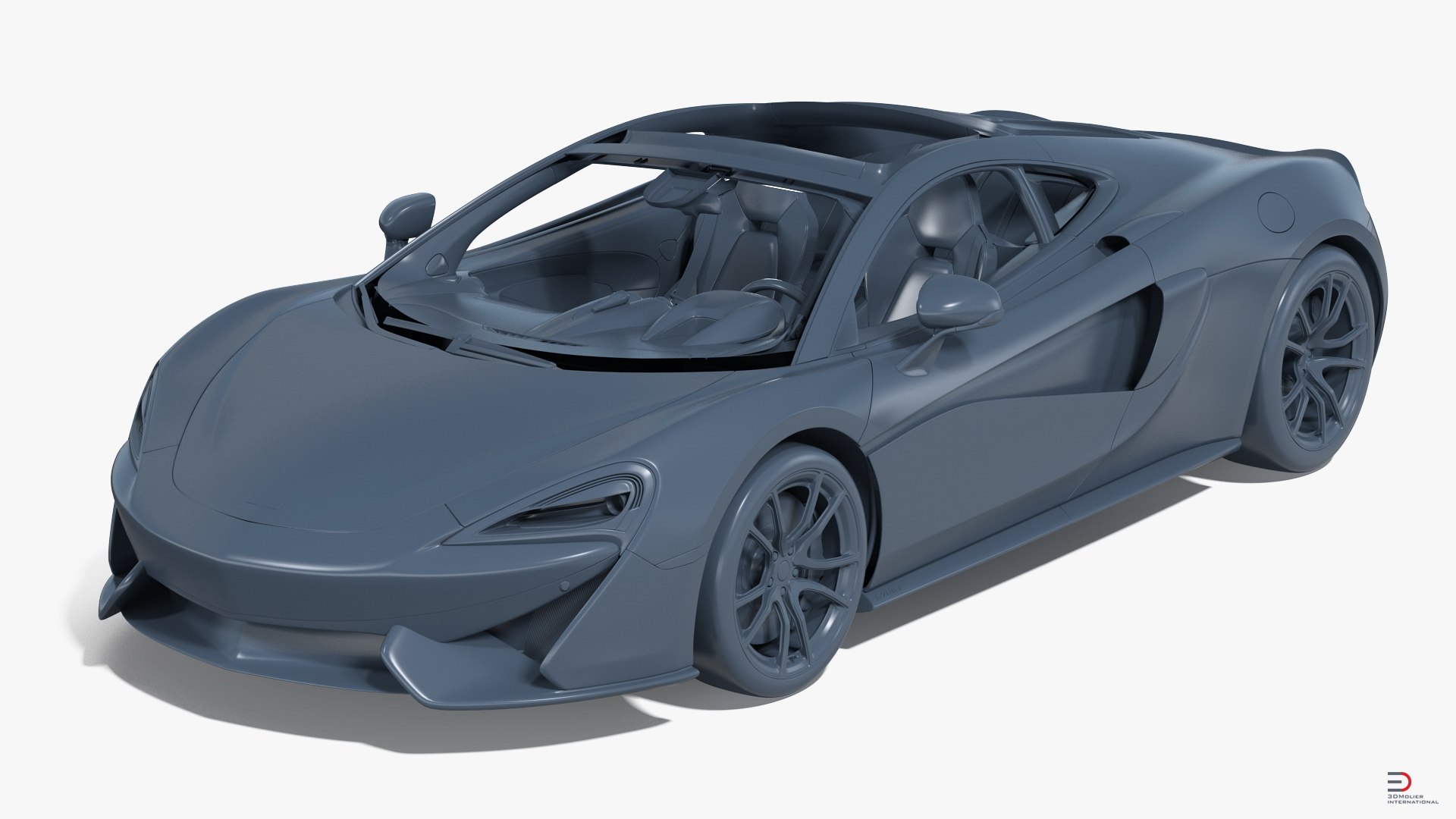 3d model supercar mclaren 570gt 2017