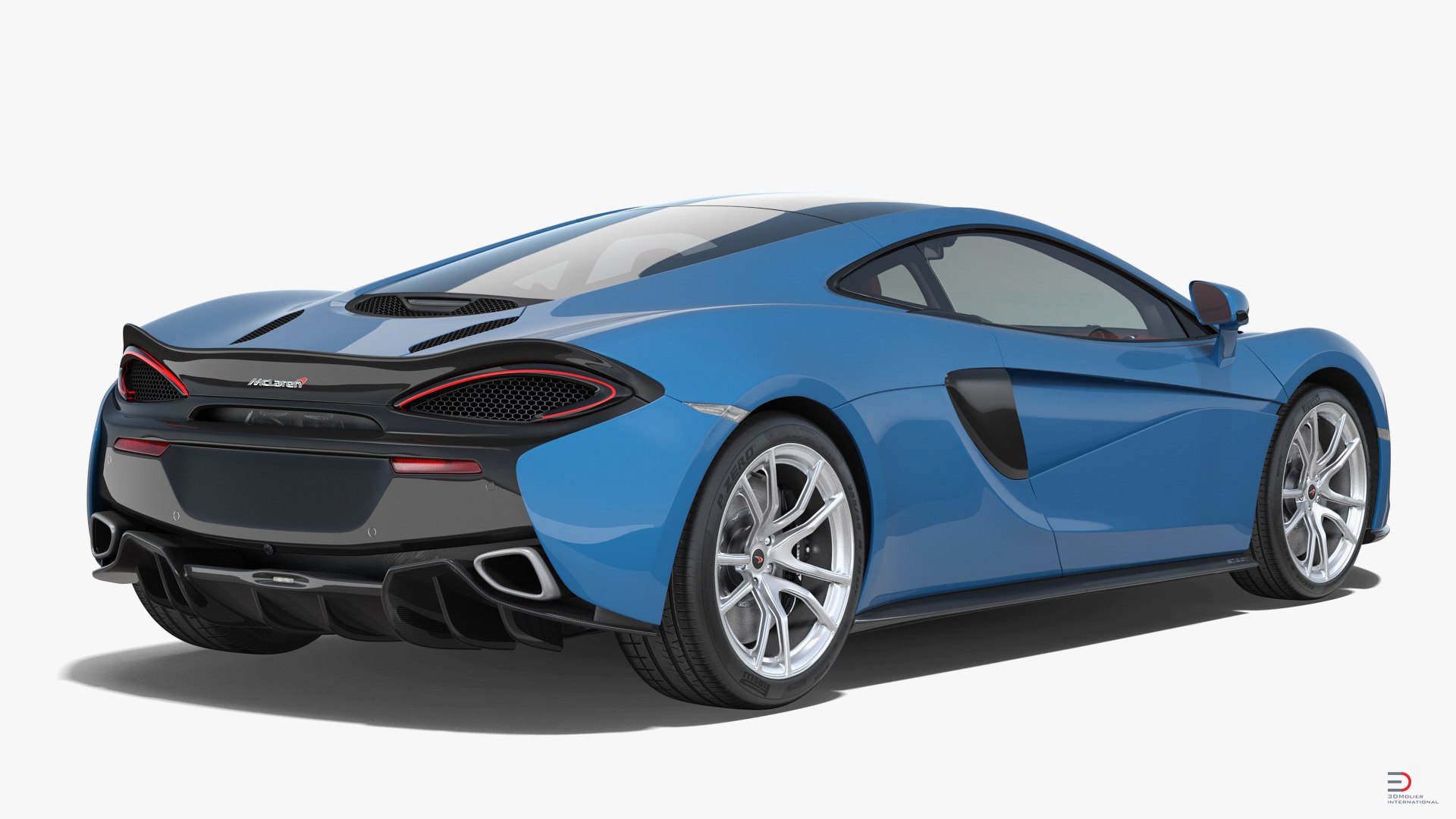 3d model supercar mclaren 570gt 2017