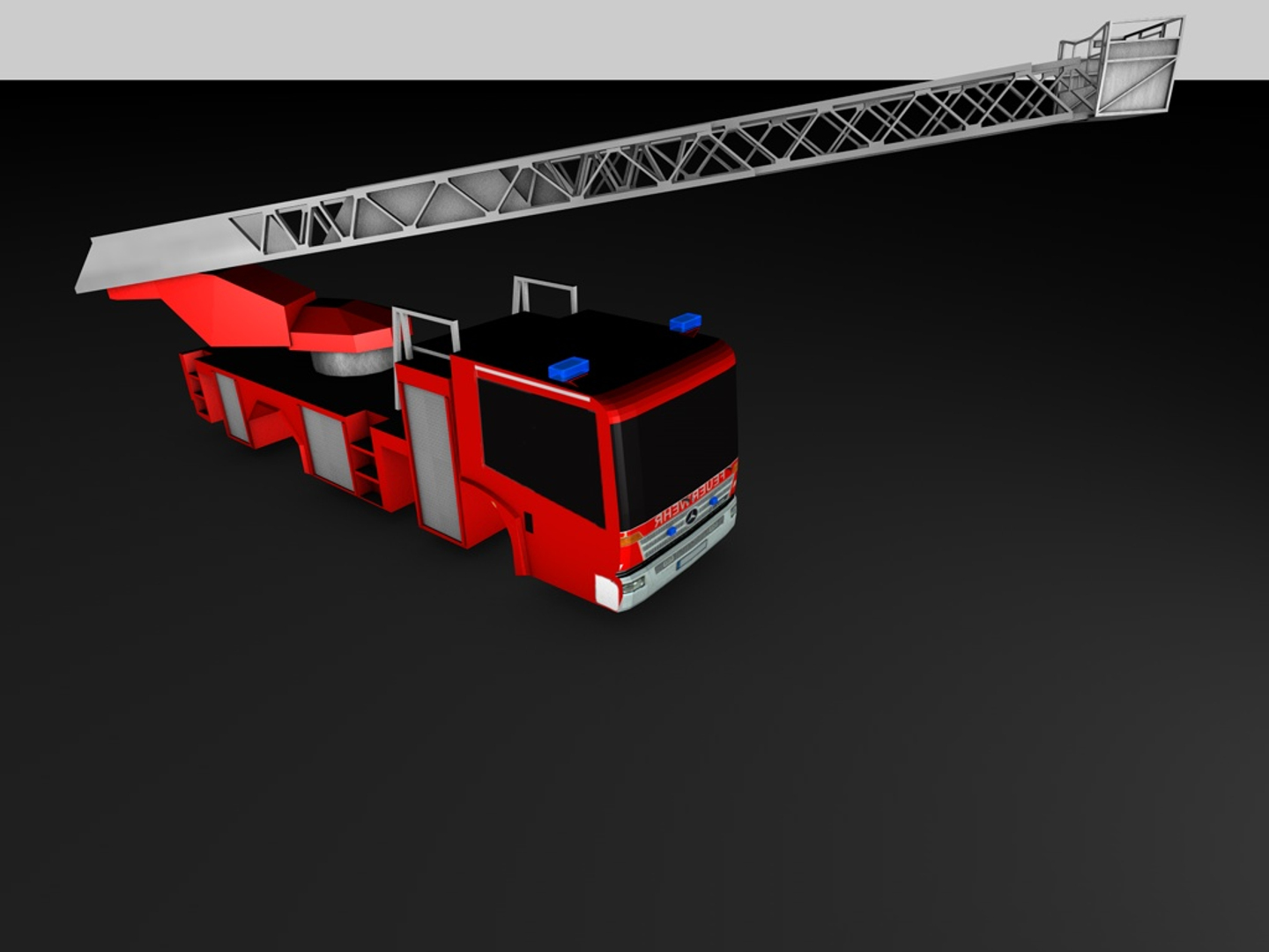 kostenlos DLK 23/12 basierend auf Mercedes Benz Econic 3D-Modell ...