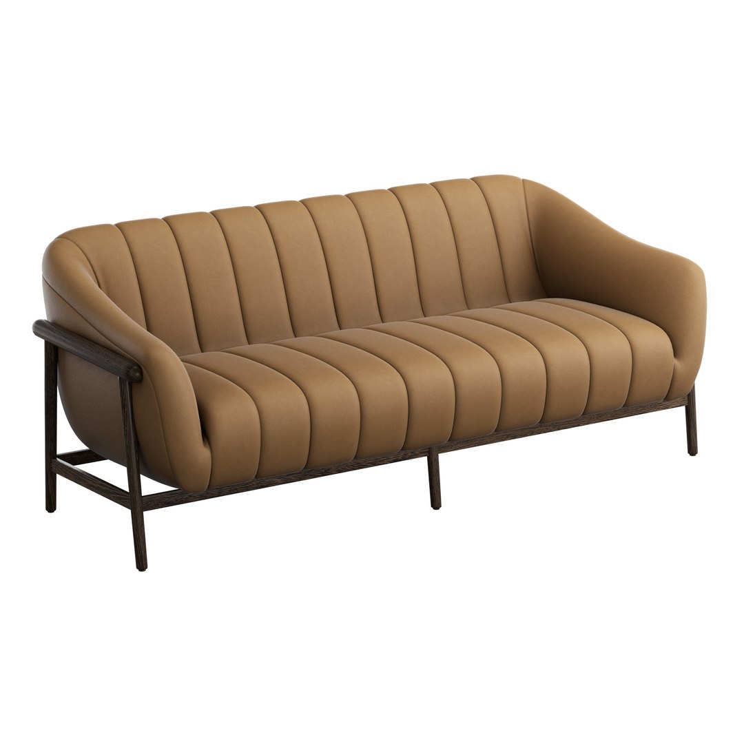 Clarke Leather Sofa 3D model - TurboSquid 1959532