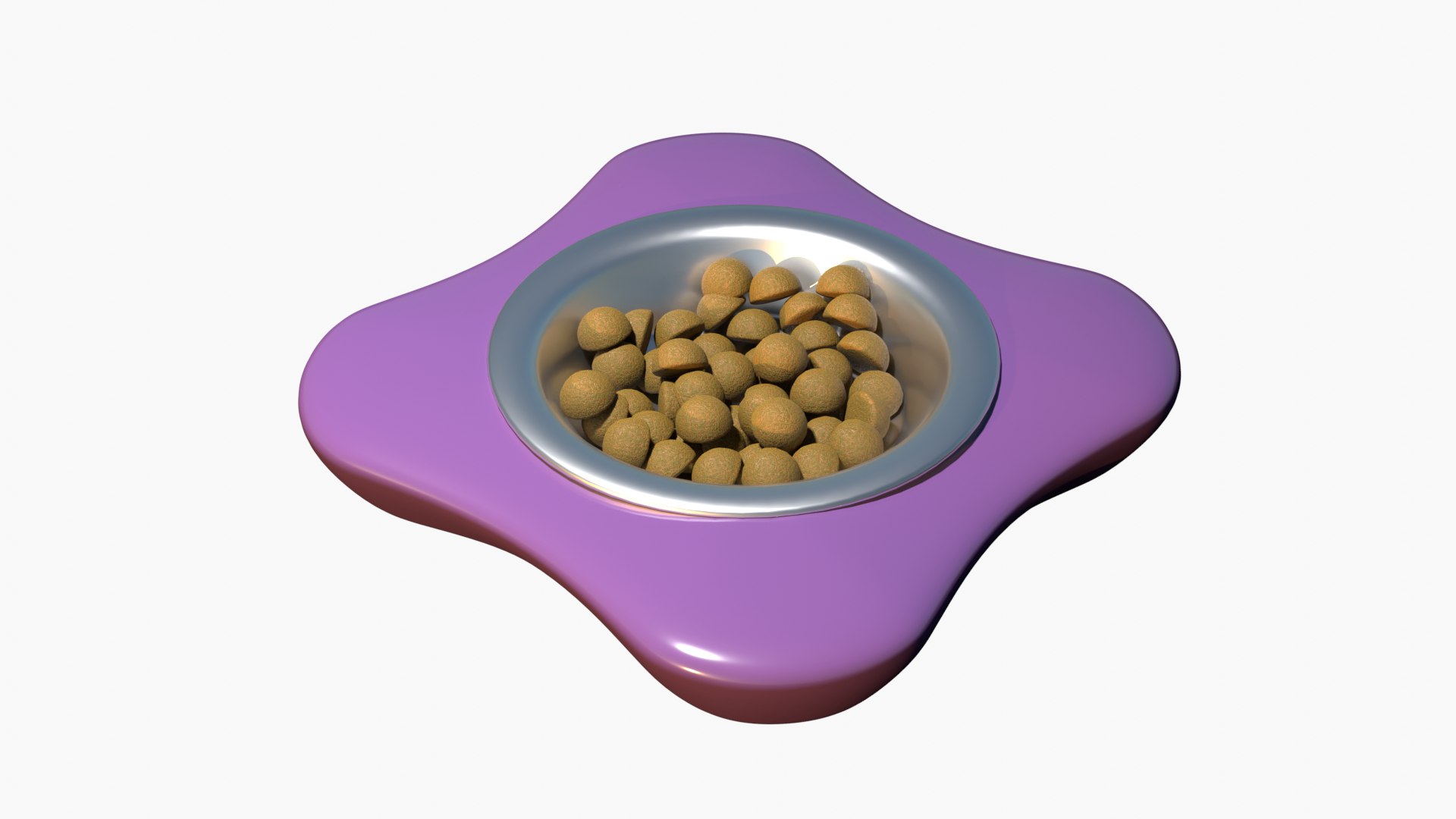 Plastic Pet Food Bowl 3D Model - TurboSquid 2184522
