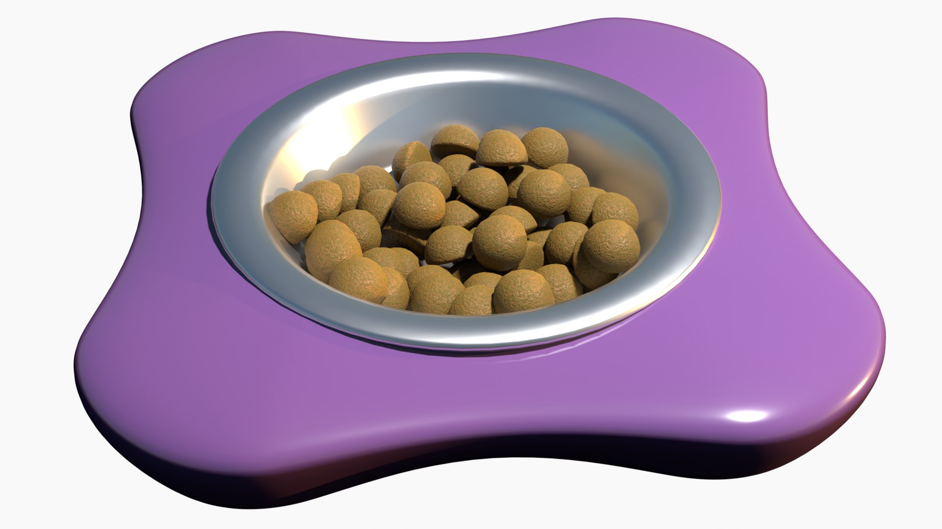 Plastic Pet Food Bowl 3D Model - TurboSquid 2184522