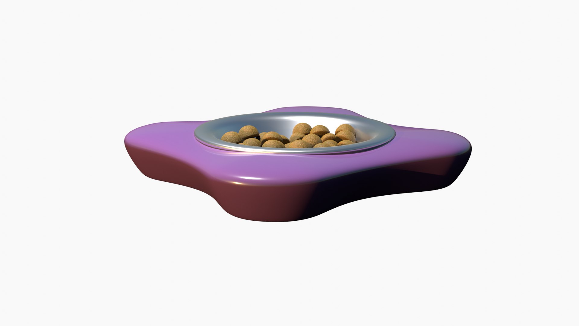 Plastic Pet Food Bowl 3D Model - TurboSquid 2184522