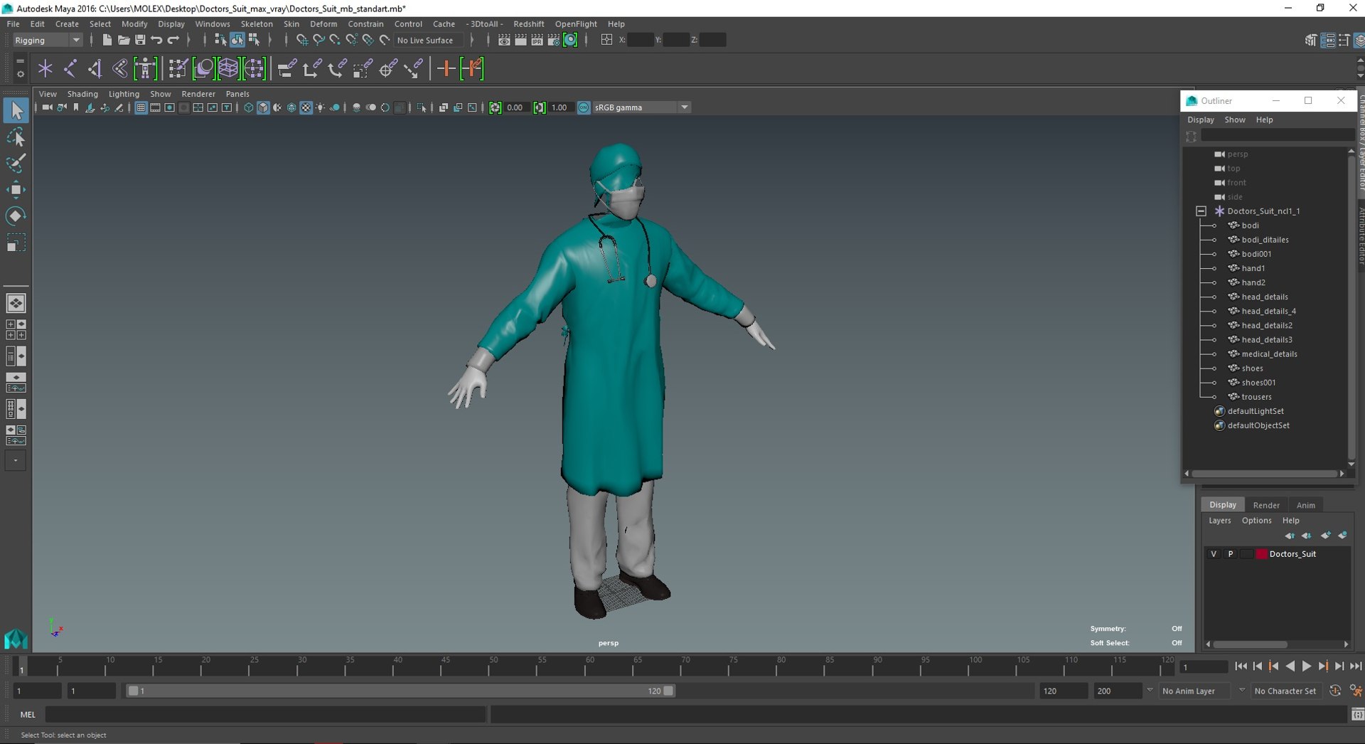 Doctors Suit 3D Model - TurboSquid 2130644