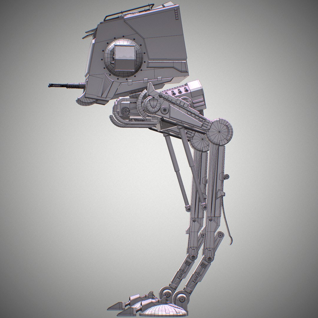 Rigged at-st walker 3D - TurboSquid 1383968