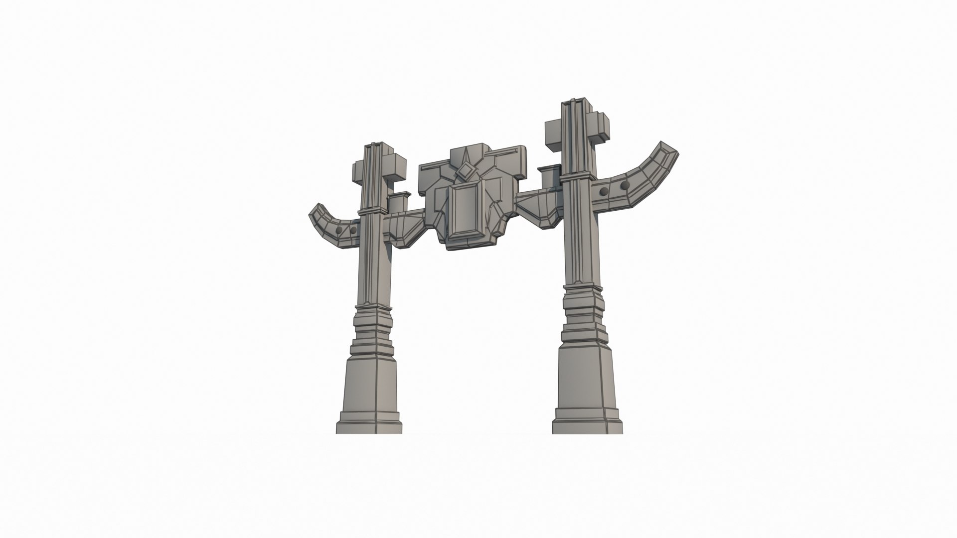 3D Ancient Mysterious Style Gate Totem - TurboSquid 2162396