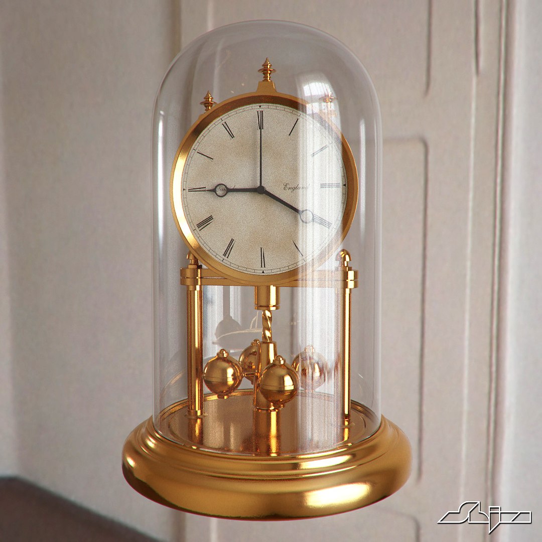 Table Clock Animation 3d 3ds