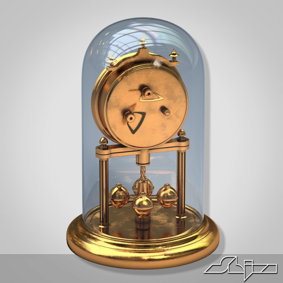 Table Clock Animation 3d 3ds